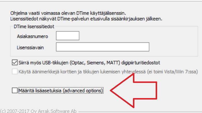 ArrakWiki - DigiVU+, automaattinen tiedonsiirto Arrak DTimeen